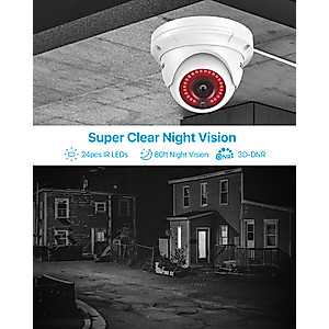 ZOSI 16CH 4K POE Security Camera System,H.265+ 16 Channel 8MP CCTV NVR with 4TB HDD for 24/7 Recording,10 x Wired 5MP PoE IP Cameras Outdoor Indoor,80ft Night Vision,Motion Alerts,Remote Access