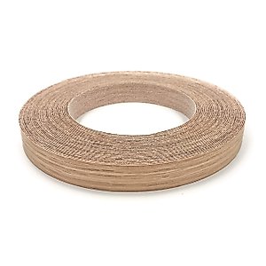 Edge Supply Red Oak 3/4 inch X 50 ft Roll of Plywood Edge Banding – Pre-glued Real Wood Veneer Edging – Flexible Veneer Edging – Easy Application Iron-on Edge Banding for Furniture Restoration