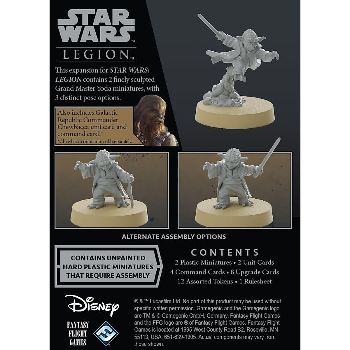 Star Wars: Legion Grand Master Yoda COMMANDER EXPANSION - The Iconic Jedi Master! Tabletop Miniatures Strategy Game for Kids and Adults, Ages 14+, 2 Players, 3 Hour Playtime, Made by Atomic Mass Games