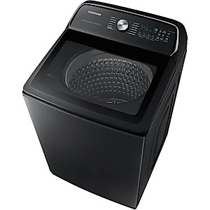 Samsung 5.5 Cu. Ft. Smart Top Load Washer with Super Speed Wash in Brushed Black