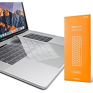 UPPERCASE GhostCover Premium Ultra Thin Keyboard Protector, Compatible with MacBook Pro with Touch Bar 13" and 15" (2016 2017 2018 2019, Apple Model Number A1706, A1707, A1989, A1990, A2159)