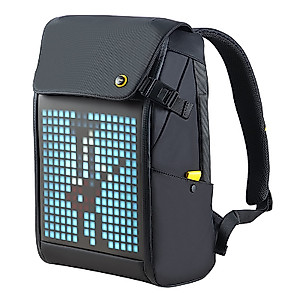 Divoom LED Display Laptop Backpack with App Control, 17 Inch Cool DIY Pixel Art Animation Fashion Backpack, Unique Gift for Men or Women