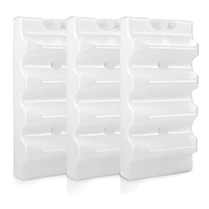Bercoor Pack of 3 White Reusable Ice Pack for Breastmilk Storage, Available for Breastmilk Storage Bags, Milk Storage Bags and Bottles