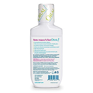 Oral7 Dry Mouth Mouthwash Alcohol Free Oral Rinse with Xylitol, Moisturizing Mouth Wash and Breath Freshener, Promotes Gum Health and Fresh Breath, Oral Care and Dry Mouth Products 250ml