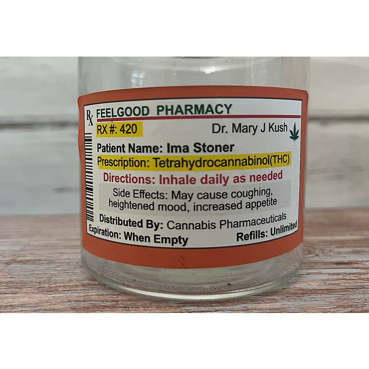 Funny Airtight Odor proof Glass Stash Jar With Lid Gift For Hiding