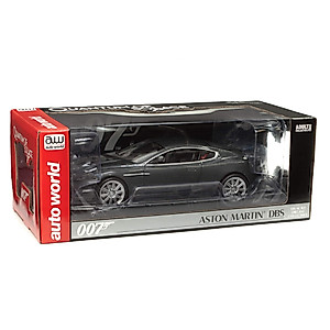 Aston Martin DBS Quantum Silver/Dark Gray Metallic (James Bond 007) "Quantum of Solace (2008) Movie 1/18 Diecast Model Car by Auto World