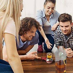 Barbuzzo Spin The Shot Includes 2 oz Shot Glass Fun Party Game for Adults for Celebrations Gatherings Birthdays Bachelor or Bachelorette Parties and More