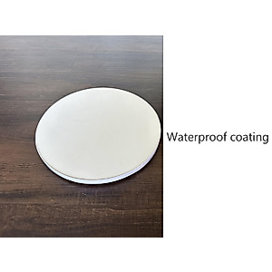 Humidifer Stand Table for Bedroom, Waterproof coating, Sturdy wood, Large, White. (Stand Only)