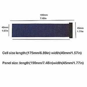 Flexible Solar Panel Solar Cell Small Thin Film Solar Panel DIY Solar Power Panel Science Experiments 0.5W/1.5V/360MA (Translucent)