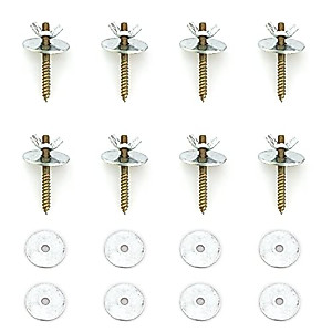 heyous 8 Set Bird Cage Feeder Stand Perches Accessories Hardware - 8pcs Wing Nut 8pcs Set Screw and 16pcs Flat Washer Hamster Board Pole Fixing Breeding Box Screws