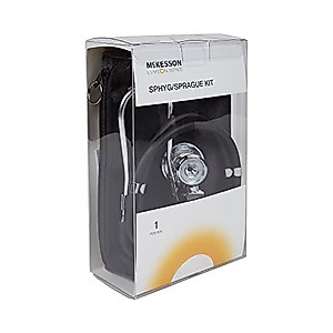 McKesson Blood Pressure Kit with Sprague Stethoscope and Aneroid Sphygmomanometer, 1 Count