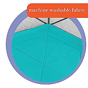 Summer Pop ‘n Play SE Hex Playard, 6-Sided, Sweet Life Edition, Aqua Sugar Color – Full Coverage Play Pen for Indoor and Outdoor Use - Fast, Easy and Compact Fold Aqua Sugar