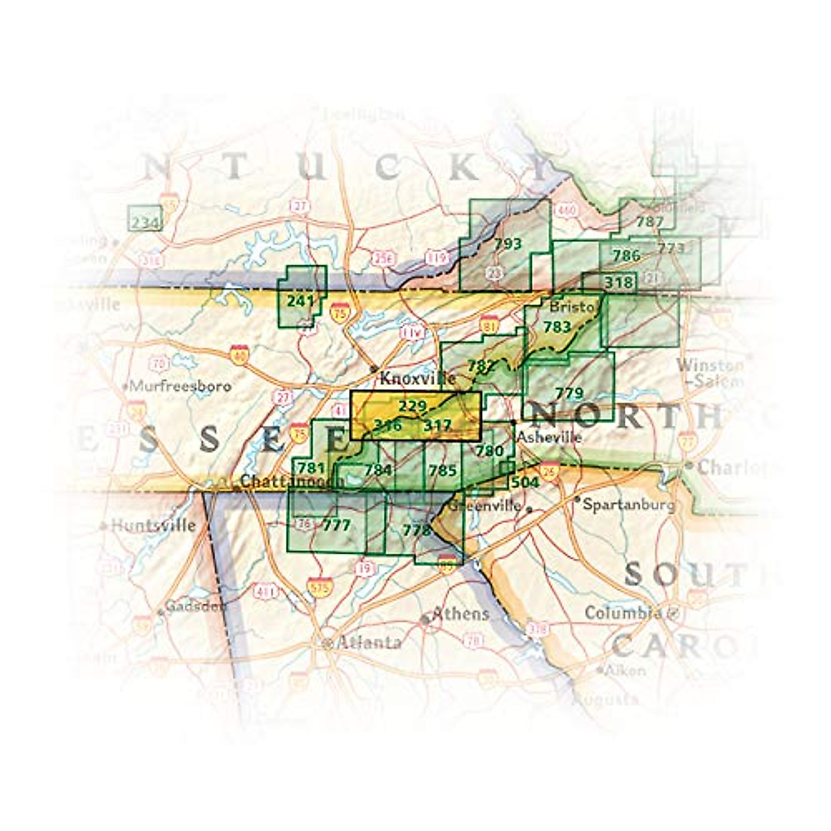 Great Smoky Mountains National Park Map (National Geographic Trails Illustrated Map, 229)