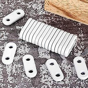 Jetec 20 Pieces Curtain Weights Curtain Iron Weights White Bedroom Window Curtain Pendant Iron Weights for Home Curtains Tablecloth Flags