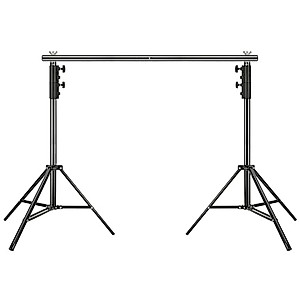 VEVOR 12 x 10 ft Heavy Duty Backdrop Stand, Height Adjustable Photography Backdrop Stand, Background Support System with 6 Clamps and A Carry Bag, for Party, Wedding, Display, Photo