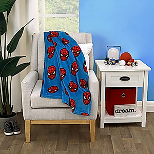 Marvel Spiderman Royal Blue and Red Super Soft Baby Blanket