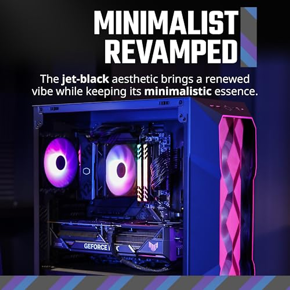 Cooler Master Hyper 212 Pro aRGB CPU Air Cooler, SickleFlow Edge 120 PWM Fan, Composite 4 Copper Heat Pipes, 152mm Tall, Sleek Top Cover, AMD Ryzen AM5|AM4, Intel LGA 1851|1700 Brackets