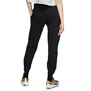 Nike Women's NSW Regular Pant Varsity, Black/Black/White, X-Large
