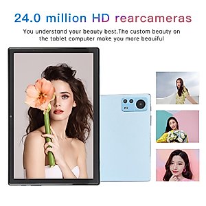 CUIFATI 10 in FHD Tablet with Bluetooth Keyboard, Octa Core 8GB RAM 256 ROM WiFi 4G Tablet for Android 12 System, Kid Tablet Set for Learn (US Plug)