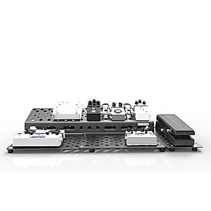 Holeyboard 123 Complete Pedalboard | Expandable from 13-30” to Solve Your Space Problems | Fits 3-12 pedals easily | 2-Levels For Easy Access to the Back Row