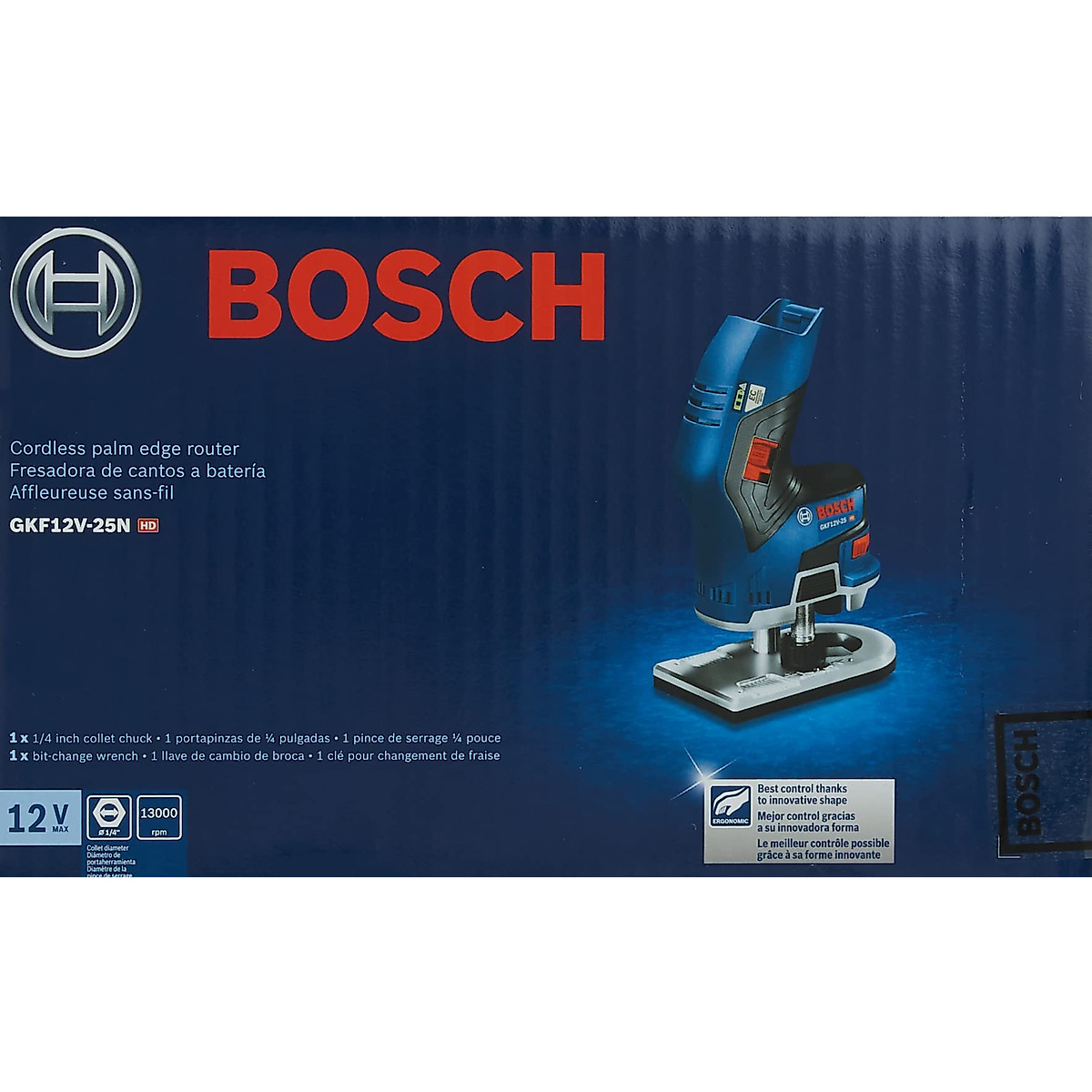 Bosch 12V Max EC Brushless Palm Edge Router (Bare Tool) GKF12V-25N