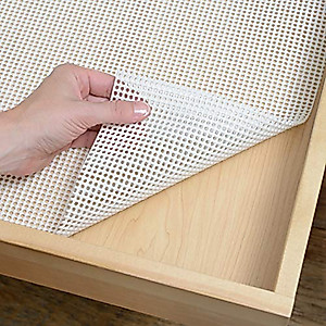 Con-Tact Brand Grip Premium Thick Non-Adhesive Shelf and Drawer Liner, 20" x 4', Bright White
