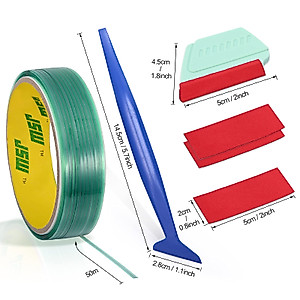 FOSHIO 50M (164FT) Knife Tape Finish Line Vinyl Wrap Tool for Cutting Paper Trim Car Wrapping Design Line Auto Graphic Decals Vinyl Wrap Kit