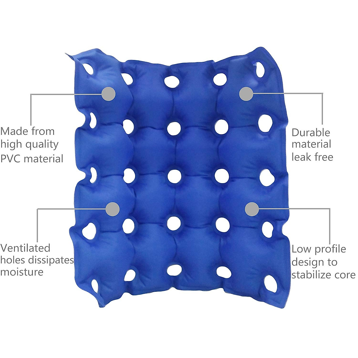 Wheelchair Cushion for Pressure Sores, Inflatable Pressure Sores Cushions for Pressure Relief, Bed Sore Air Cushions for Butt Recliner, Pressure Sore Cushions for Sitting in Recliner
