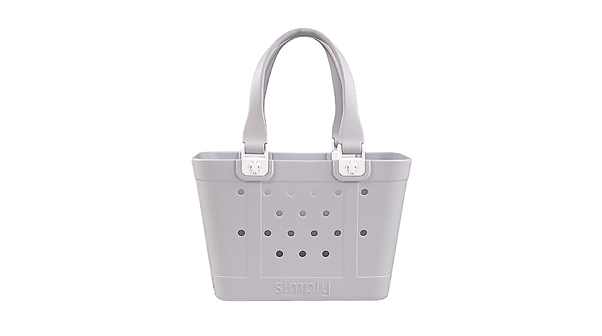 Shop Simply Southern Mini Tote Bag in Mist Grey
