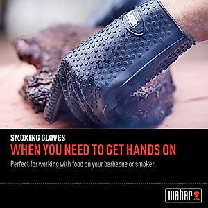Weber Silicone Grilling Gloves, Black