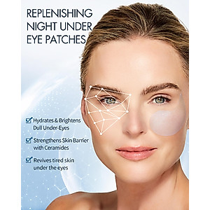 depology Replenish & Repair Under Eye Patches for Puffy Eyes, Wrinkles (60 Patches) | Hydrating with Ceramides and Hyaluronic Acid for All Skin Types | Botanical Extracts Eye Gel Pads 2.96 fl oz