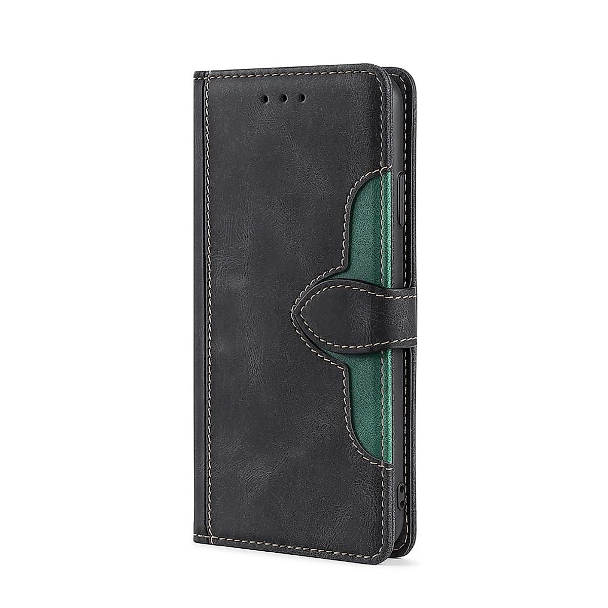 Fansipro Phone Cover Wallet Folio Case for Oppo Reno 2 F, Premium PU Leather Slim Fit Cover for Reno 2 F, 2 Card Slots, Easy Carry, Black