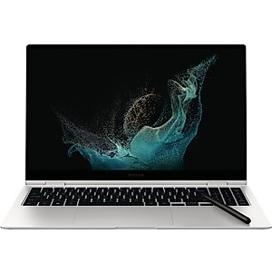 Best Notebooks New Galaxy Book2 Pro 360 15 inch 2-in-1 AMOLED Touch-Screen Laptop 12th Gen Intel Evo Core i7-1260P Stylus S-Pen Plus Pen Light Win 11 Pro (1TB SSD|16GB RAM|Silver) 15-15.99 inches