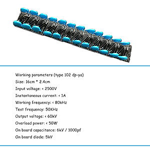 SaiDian 1Pcs High Voltage Multiplier 60000V 24 Times Rectifier Voltage Doubler Circuit Board