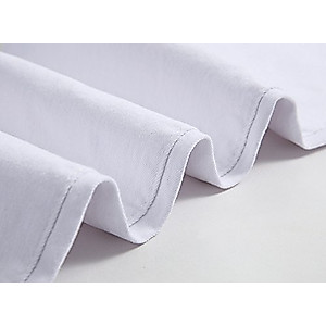 Men's White Skinny Slim Fit Stretch Straight Leg Fashion Jeans Pants, 33W