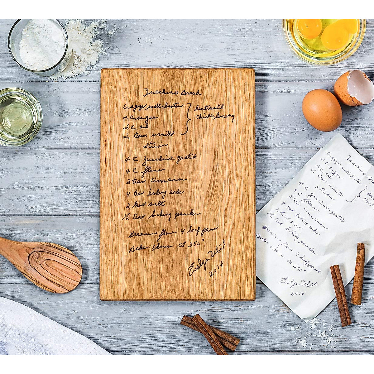 Custom Recipe Cutting Board, Handwritten Recipe Cutting Board,Personalized Recipe Cutting Board,Family Recipe, Engraved Recipe, Family Heirloom Gift Engraved Grandma Mom Mother