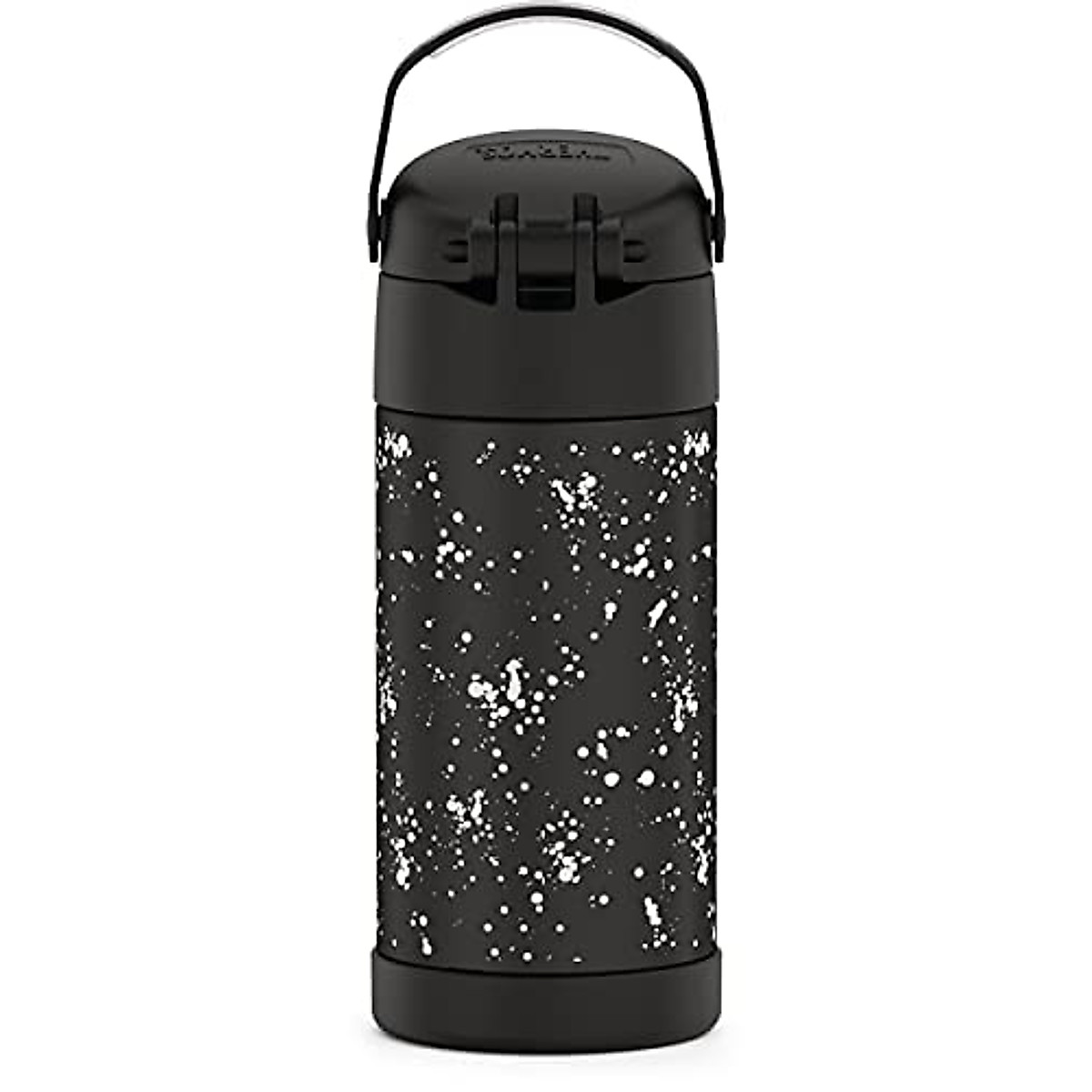 THERMOS FUNTAINER 12 Ounce Stainless Steel Vacuum Insulated Kids Straw Bottle, Space