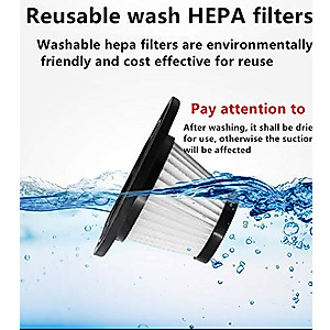 DJW car Vacuum Cleaner, Wireless car Dry and Wet Vacuum Cleaner Home Handheld Vacuum Cleaner