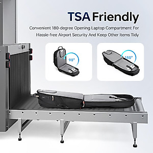 Travel TSA Friendly Laptop Backpack | Anti-Theft Bag with USB Charging Port and Combination Lock, Waterproof - Fits Most 17.3 Inch Laptops and Tablets OAA28015173B