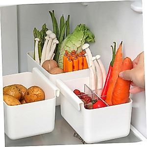 BUGUUYO Small Hanging Refrigerator Side Box Organizer Kitchen Side Sauce Storage Solution for Fridge Compact Cabinet Organizer for Sauces and Condiments Ideal for Food Storage