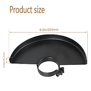 Rawolp Grinder Guard 8 inch (180mm) Replacement for DEWALT 403142-02 DW840 BOSCH MAKITA XAG12PT RYOBI METABO Angle Grinders