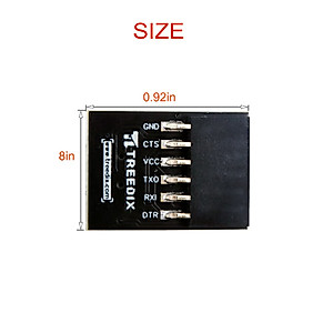 Treedix USB to TTL Converter CH340 Module 3.3V/5.5v Serial Converter Development Tool with Micro USB Adapter for Arduino