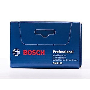 Bosch Professional Stud Finder GMS 120 (Drill Hole Marker, max. Detection Depth Wood/Magnetic Metal/Non-Magnetic Metal/Live Cable: 38/120/80/50 mm, in Cardboard Box) - Amazon Exclusive Set