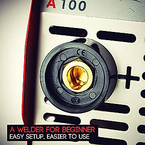 KICKINGHORSE A100 CSA/US Certified Arc Stick Welder 120V DC 100A Highest Efficiency 40K Hz IGBT Inverter Run-Off US Home 15/20A Breaker. Full-Metal Body Structure - Ideal for Beginners and Home Use