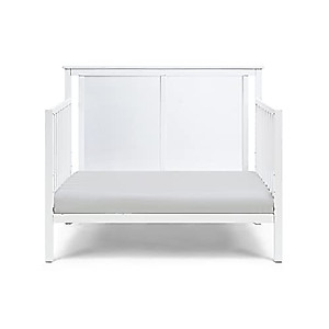 Suite Bebe Connelly 4 in 1 Convertible Crib in White with Rockport Gray Wood