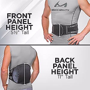BraceAbility Spondylolisthesis Back Brace - Ankylosing Spondylolysis Lumbar Spine Corset Stabilizer Belt for Pars Defect Lower Back Pain, Anterolisthesis Support, Spinal Fracture Treatment (Small)