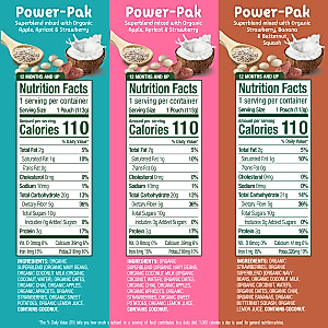 Sprout Organic Baby Food, Stage 4 Toddler Pouches, 9 Flavor Power Pak and Veggie Power Sampler, 4 Oz Purees (Pack of 12)