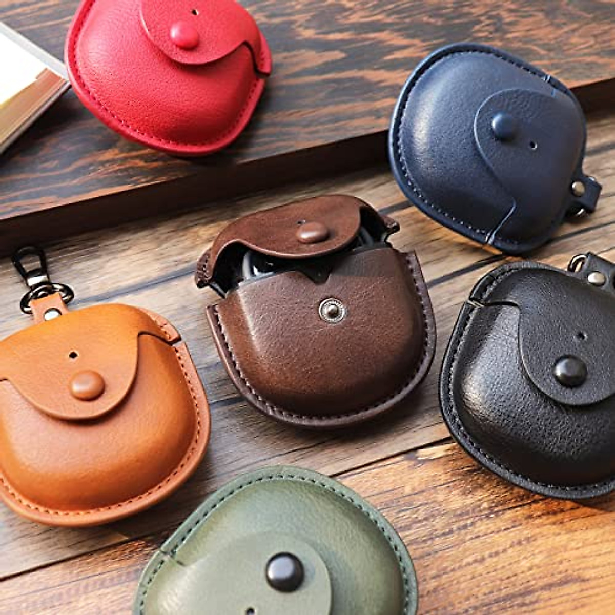 SKPY for Bose Quietcomfort Earbuds II Case, Protector Headphones Accessories Qc 2 Leather 2022 New Cover, Gift for Kids Teens Boys Girls (Brown)