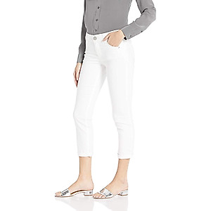 Democracy womens Absolution Crop Jeans, Optic White, 8 US
