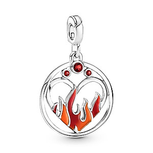 Pandora Fire Inside Medallion Bracelet Charm Me Bracelets - Stunning Women's Jewelry - Gift for Women - Made with Sterling Silver & Enamel